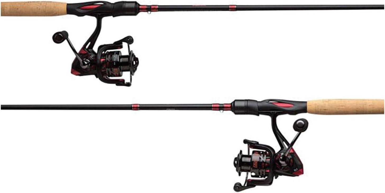 Eagle Claw CG56LS2C Crafted Glass Spinning Combo, 5’6″ Length, 2 Piece ...
