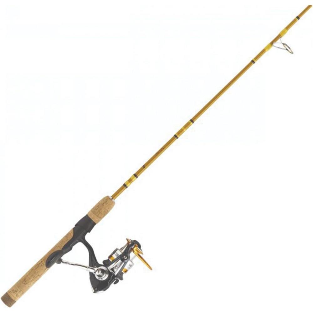 Eagle Claw CG56LS2C Crafted Glass Spinning Combo, 5’6″ Length, 2 Piece ...